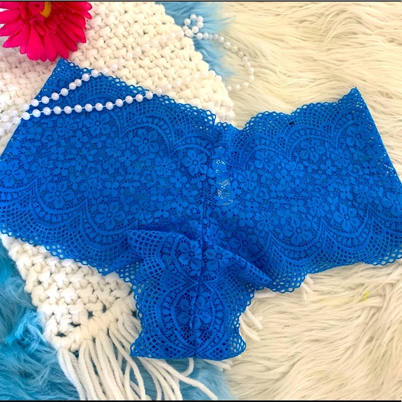 Ambrielle | Intimates & Sleepwear | Nwot Royal Blue Lace Cheekie ...